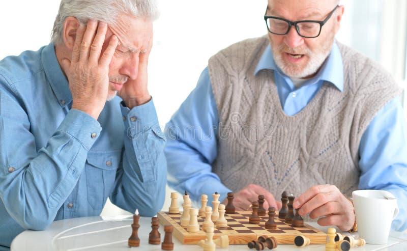 Beautiful Old Men Play Chess Stock Photos - Free & Royalty-Free Stock ...