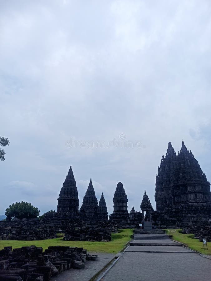 Beautiful Old Prambanan Temple Building Stock Photo - Image of ...