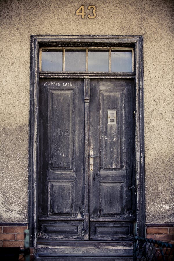 Beautiful old retro doors stock photo. Image of door - 53374118