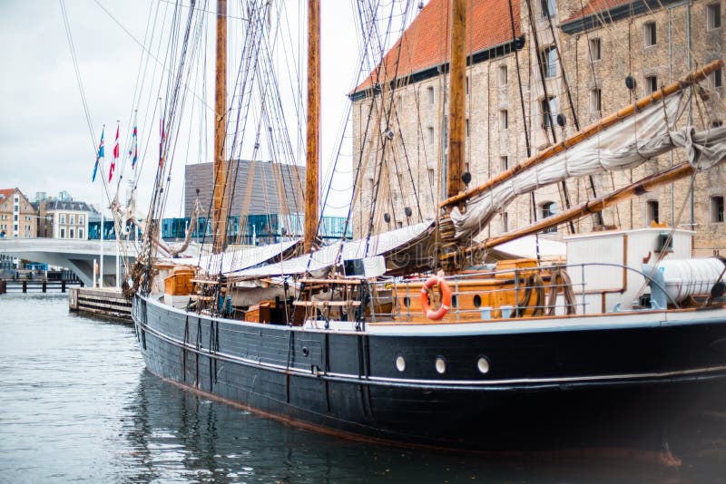 Beautiful old ship stock image. Image of nautical, holiday - 214612333