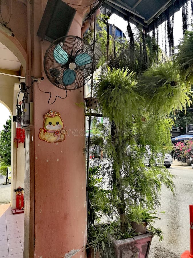 Beautiful Old Shops and Stores, Georgetown, Penang, Malaysia. Editorial ...