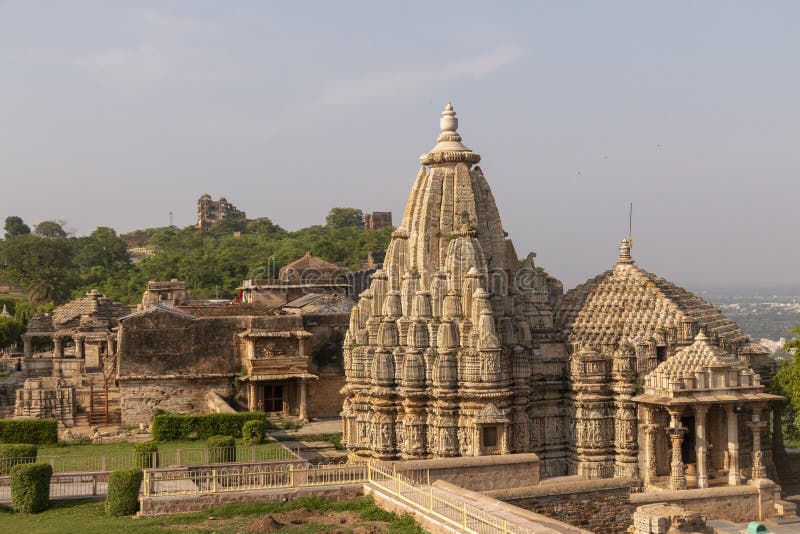 Beautiful Old Temples in Kumbhalgardh Fort Rajasthan Stock Photo ...