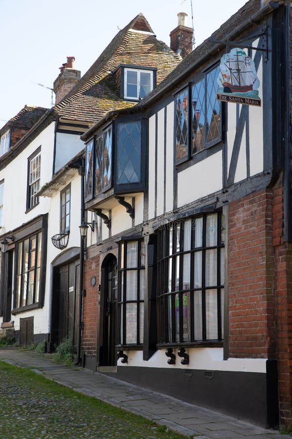 The Beautiful Old Town of Rye Editorial Photo - Image of street ...