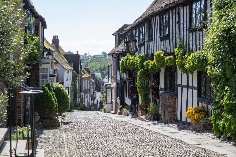 The Beautiful Old Town of Rye Stock Photo - Image of historic, english ...