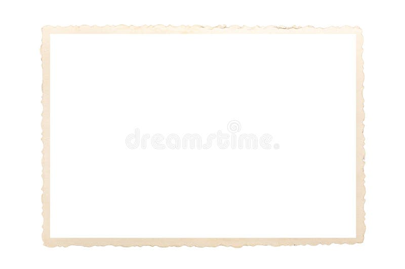 Beautiful Old Vintage Paper Photo Frame Stock Photo - Image of rustic ...