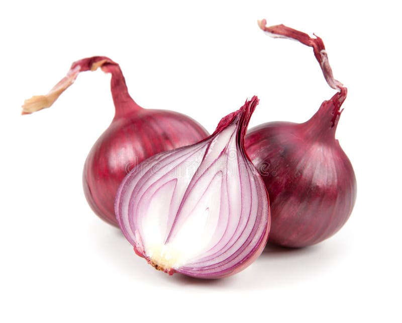 Beautiful Onion in Basket Isolated on White Background Stock Photo ...