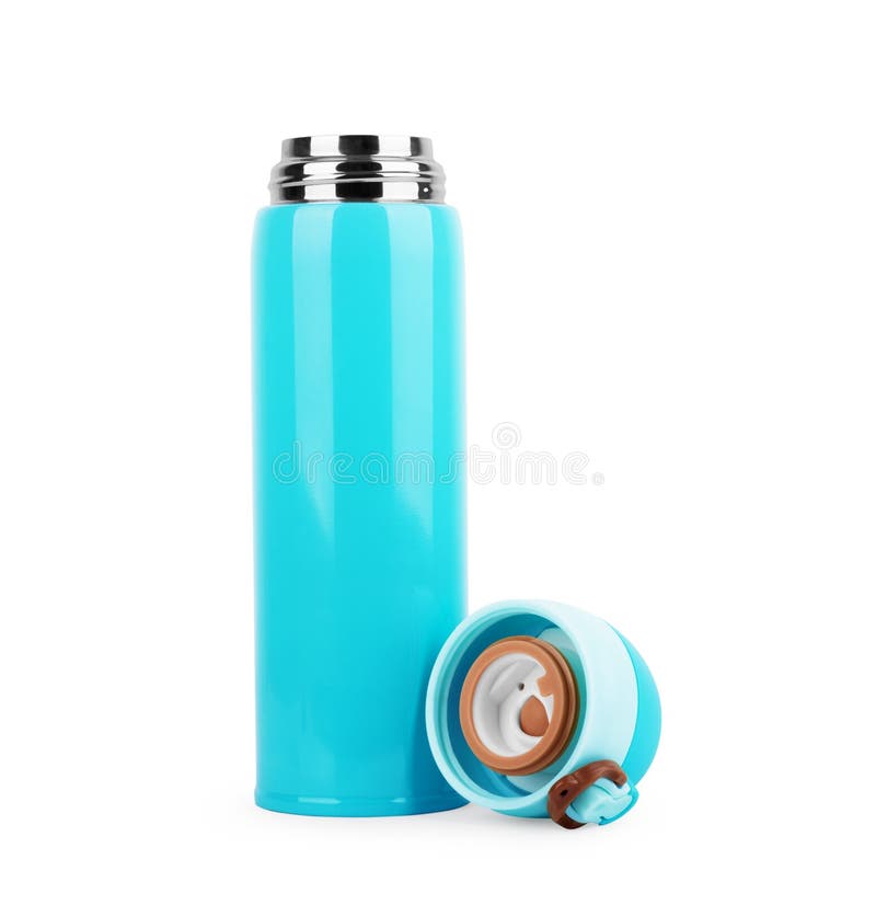 Open Thermos Flask stock photo. Image of metallic, drink - 23686442