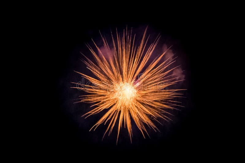 Beautiful Orange Big Bang Science Object with Glowing Core Stock Photo ...