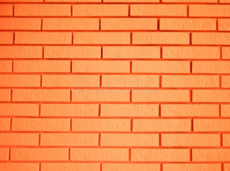 Beautiful orange bricks stock image. Image of concrete - 40980353