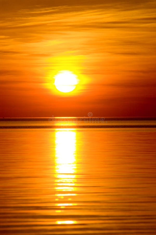 Beautiful orange sunset stock image. Image of serene, beautiful - 1623763