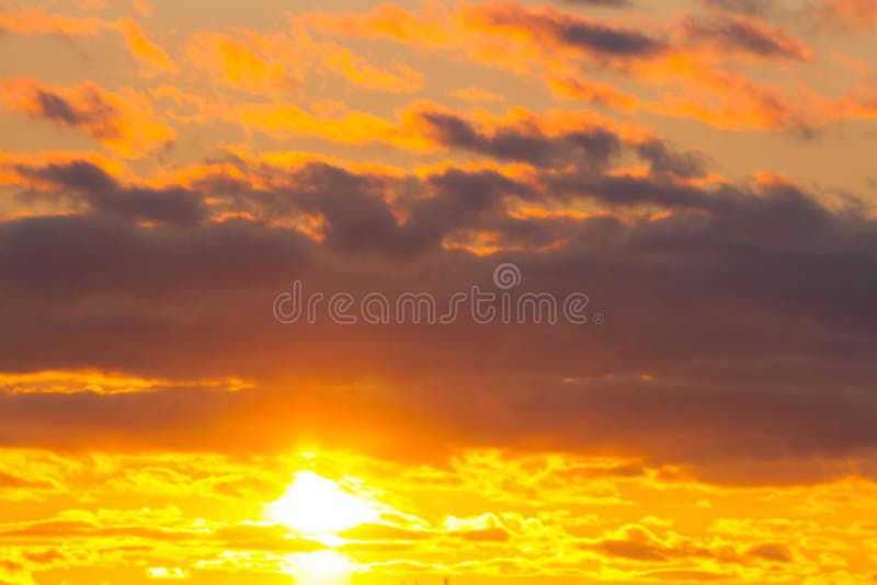Beautiful orange sunset stock photo. Image of background - 181053180