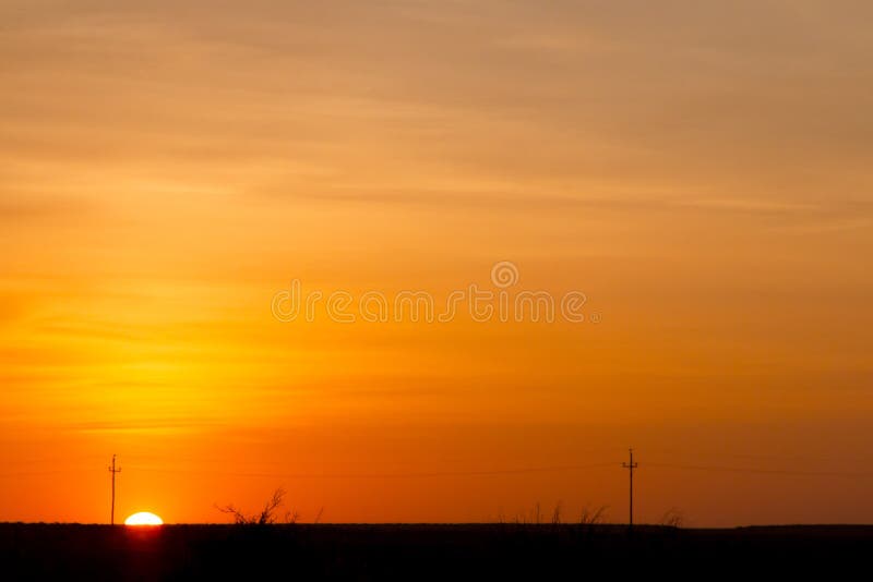 Beautiful Orange Sunset stock photo. Image of spaces - 126834550