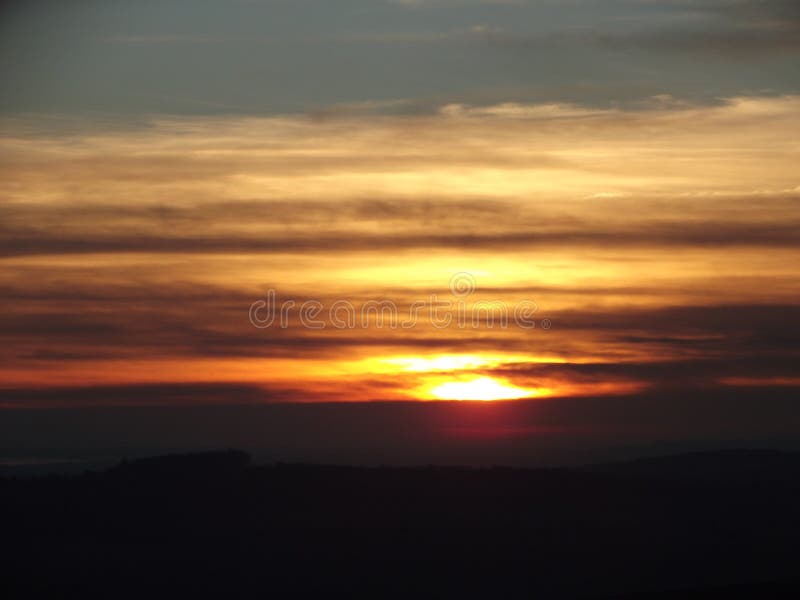 Sinking Sun stock image. Image of sunset, beautiful - 143175507