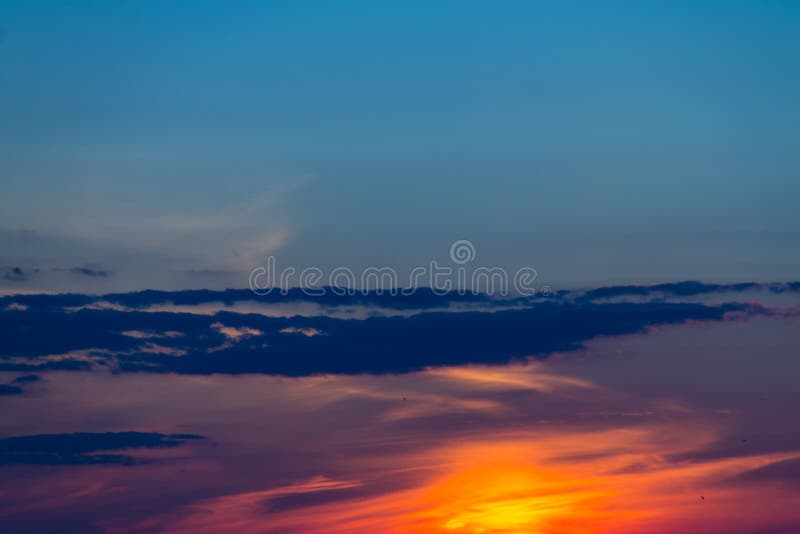 Beautiful Orange Sunset Sky Stock Image - Image of beautiful, orange ...