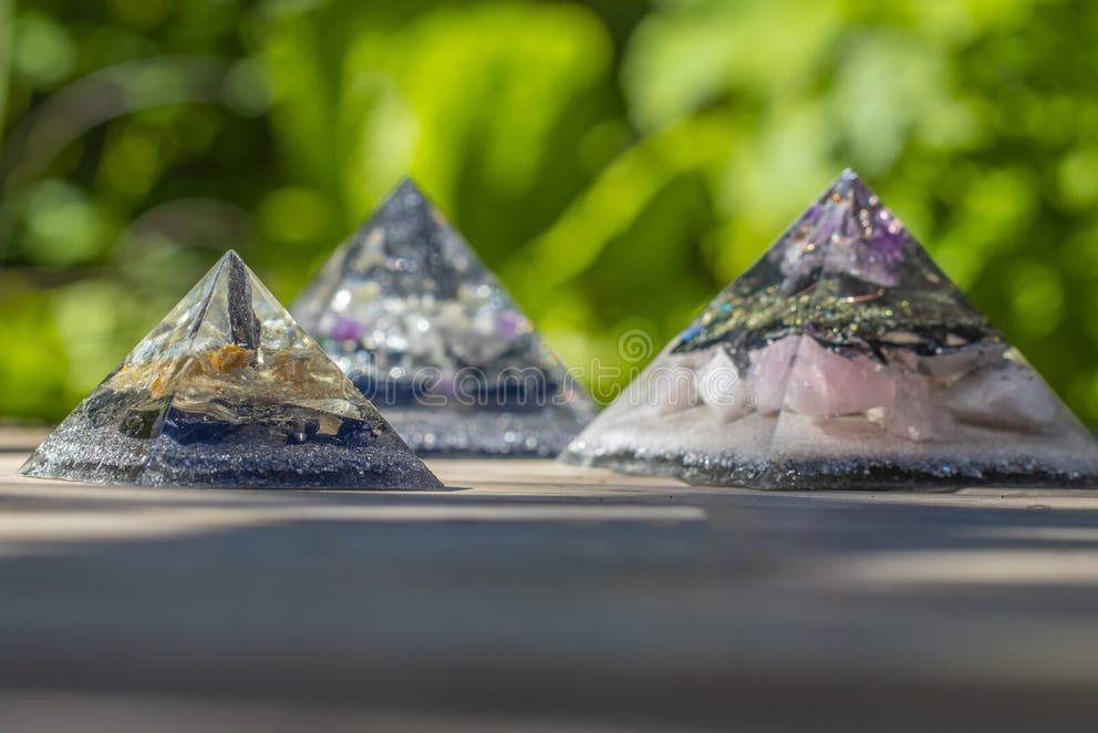 Beautiful Orgone Generator Pyramids Stock Image - Image of heal ...