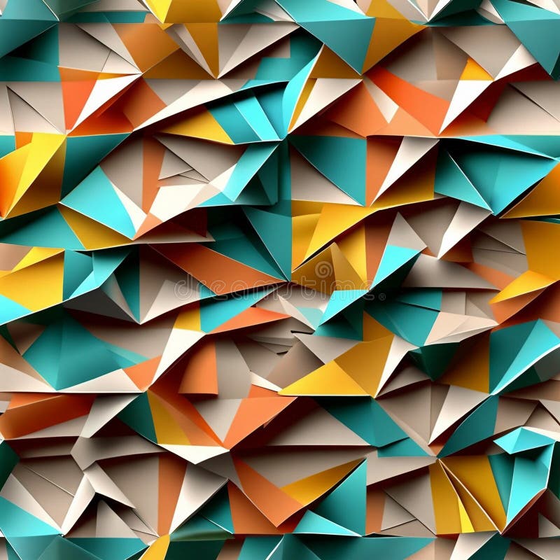 Beautiful Origami Pattern 1 Stock Illustration - Illustration of ...