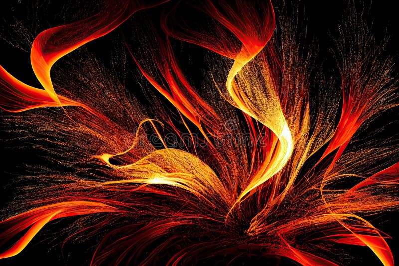 Beautiful Original Patterns of Hot Blaze Fire Flame Stock Illustration ...