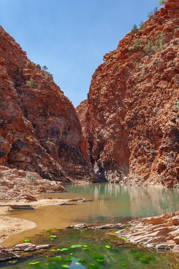 Ormiston Gorge with the Water Source Located in West Macdonnell Ranges ...