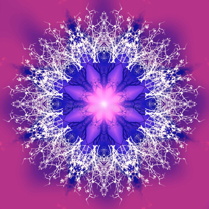 Beautiful Ornamental Mandala with Tree Pattern, Symbol of Life. Stock ...