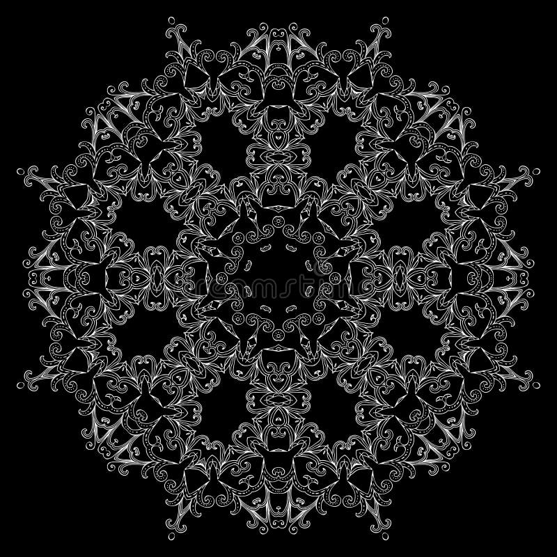 Beautiful Ornamental Rosette. for Ethnic or Tattoo Design Stock Vector ...