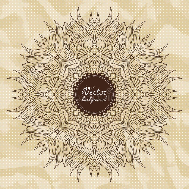 Beautiful Ornamental Round Background Stock Vector - Illustration of ...