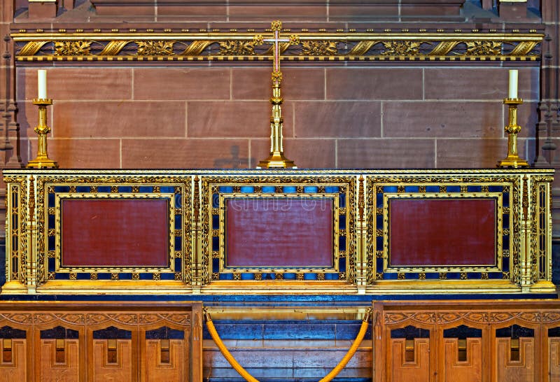 Beautiful ornate Altar stock image. Image of candles - 65350831