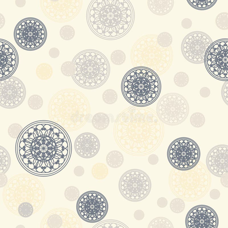 Beautiful Ornate Seamless Pattern Stock Illustration - Illustration of ...