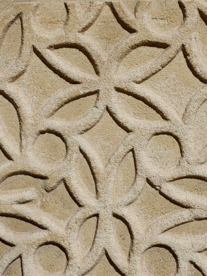 Beautiful Ornate in Sgraffito (Esgrafiado) Technique on the Old Wall in ...