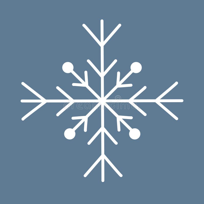 Beautiful Ornate Snowflake, Winter Design Element, Flat Vector Stock ...