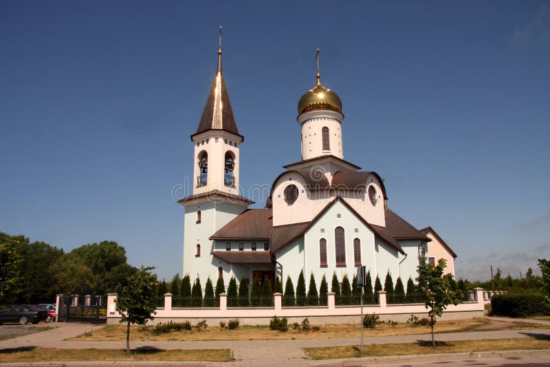 Beautiful Orthodox Church, Lithuania Stock Photo - Image of ...