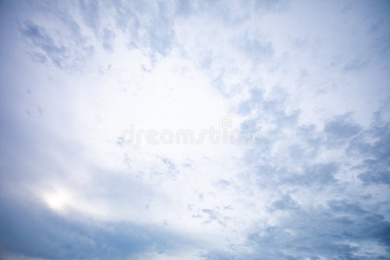 The Beautiful Overcast Sky with Soft Clouds at Dusk Creates a Stunning ...