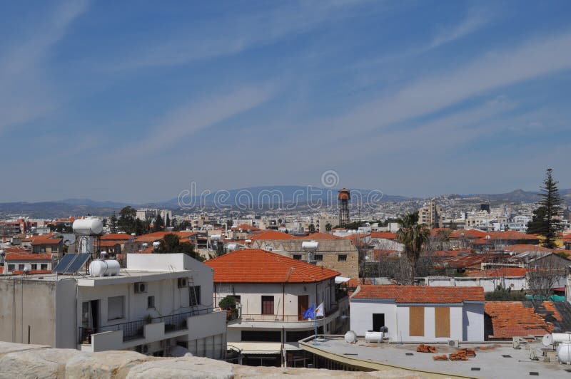 The Beautiful Overview City Centre Limassol in Cyprus Stock Image ...