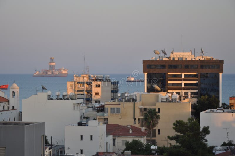 The Beautiful Overview City Centre Limassol in Cyprus Stock Image ...
