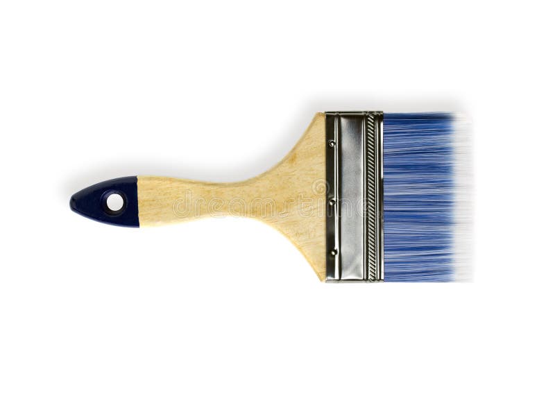 Beautiful Paintbrush with Wooden Handle Stock Image - Image of painting ...