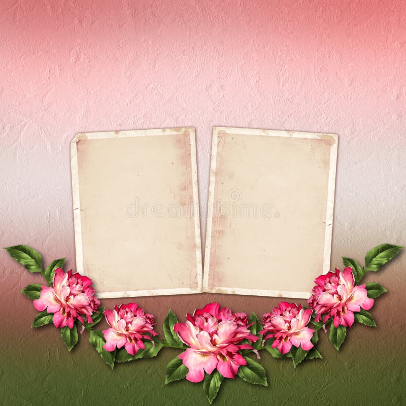 Frames With Congratulations Wedding Day Stock Illustration ...