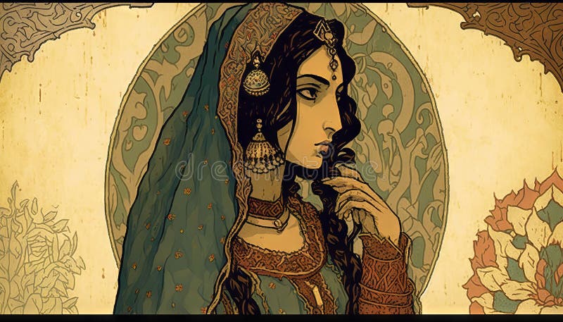 A Beautiful Painting of Scheherazade the Legendary Queen Generative AI ...