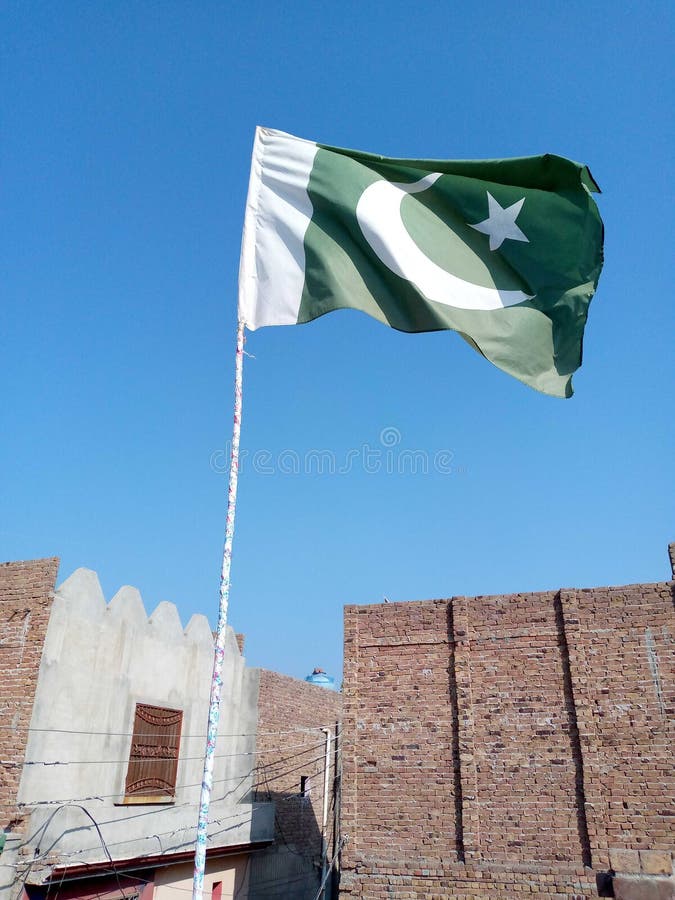 Beautiful PAKISTANI flag stock photo. Image of flag - 242491126