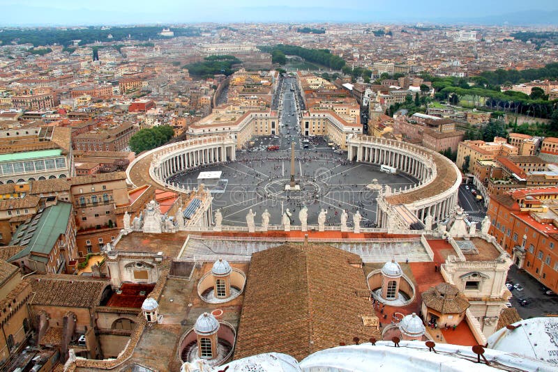 Beautiful Panorama of Vatican, Italy Stock Photo - Image of roof ...