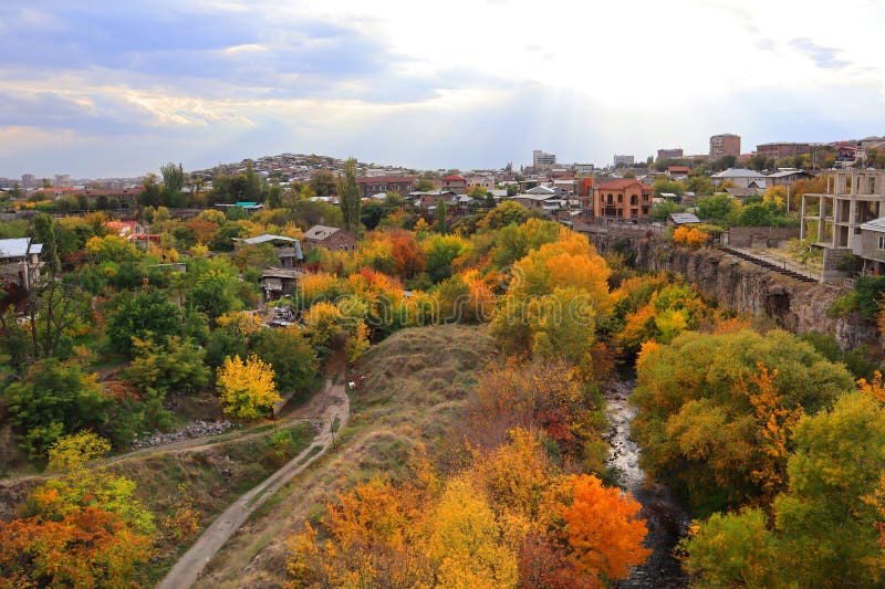 Beautiful Panorama of Yerevan, Armenia Stock Image - Image of city ...