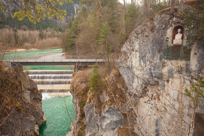 Beautiful Panoramic Landscape in German Alps Stock Image - Image of ...