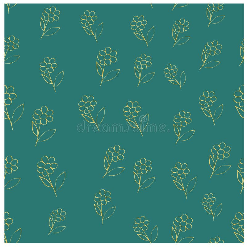 Beautiful Paper Art Seamless Pattern with Flowers. Summer Vector ...