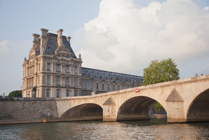 Beautiful Paris Landscape with the River Seine Editorial Photography ...