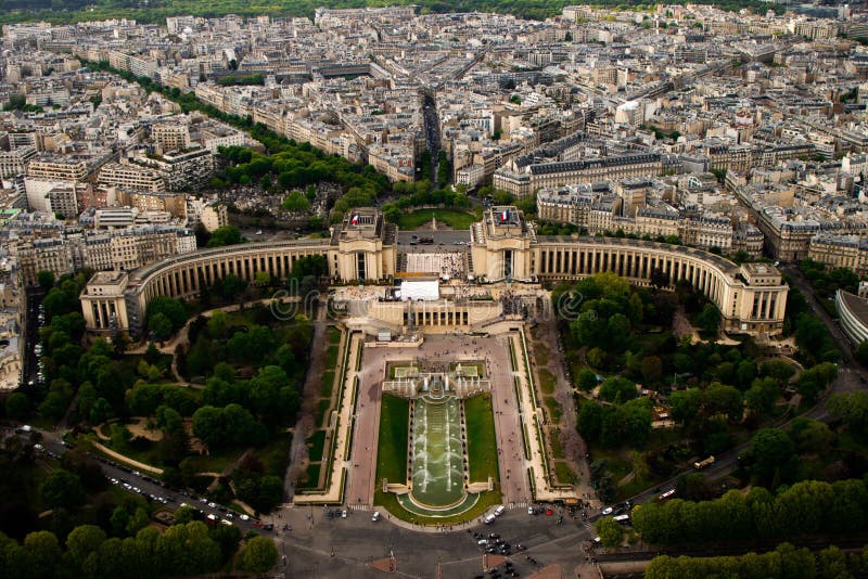 Beautiful Paris Skyline Around the Eiffel Tower Editorial Stock Photo ...