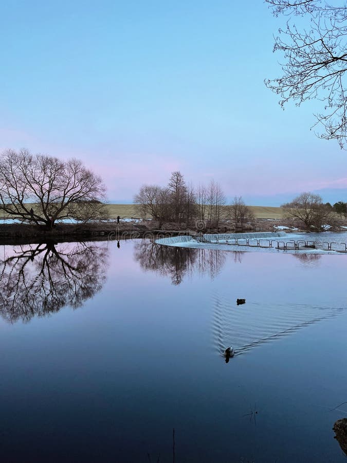 Beautiful Park Near the River Stock Photo - Image of river, beautiful ...