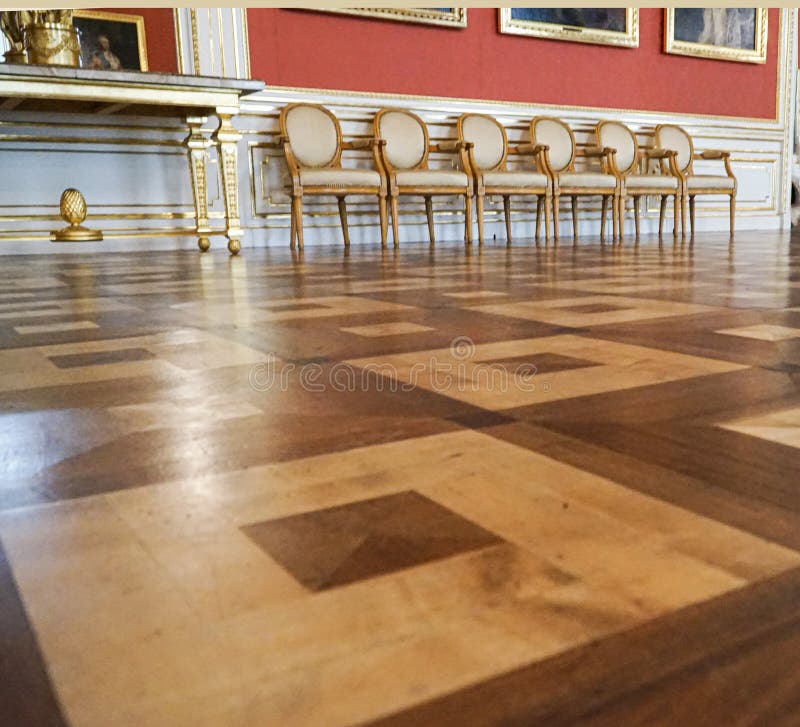 Beautiful Parquet Floor with an Interesting Pattern Stock Photo - Image ...