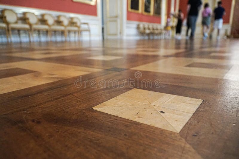 Beautiful Parquet Floor with an Interesting Pattern Stock Image - Image ...