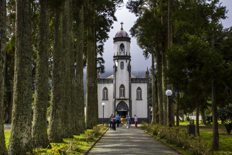 The Path Leading To the Church Stock Photo - Image of church ...