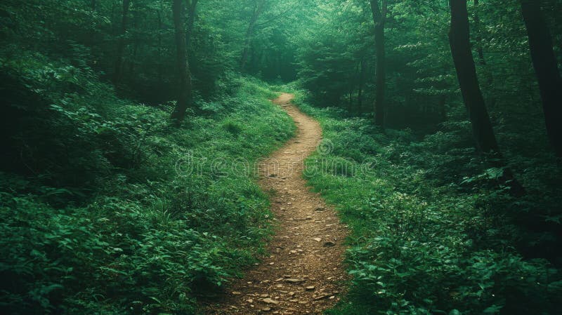 Beautiful Pathway through Dense Forest, Perfect for Scenic Walks with ...