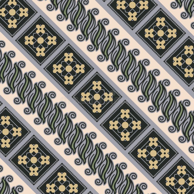 Beautiful Pattern Batik Texture Indonesia Textile Stock Vector ...