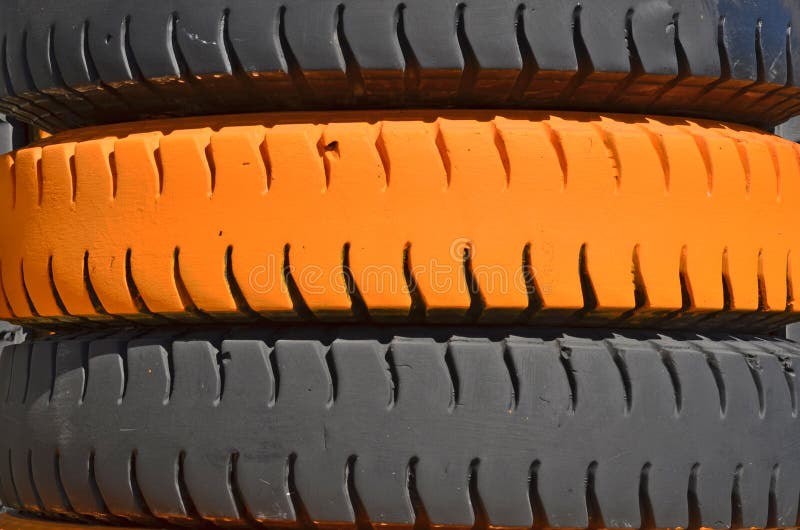 Beautiful Pattern of Colored Tire Stock Image - Image of tread ...